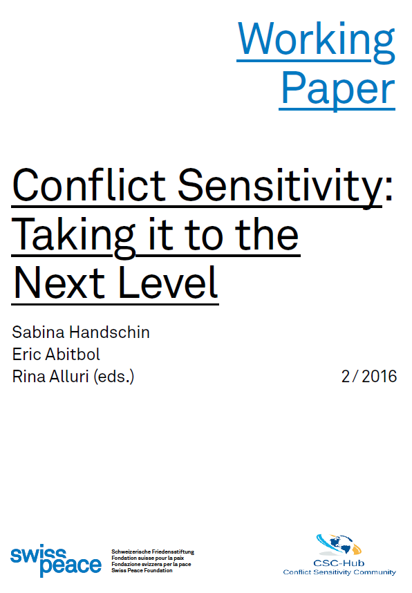 Conflict Sensitivity: Taking it to the Next Level – Conflict ...